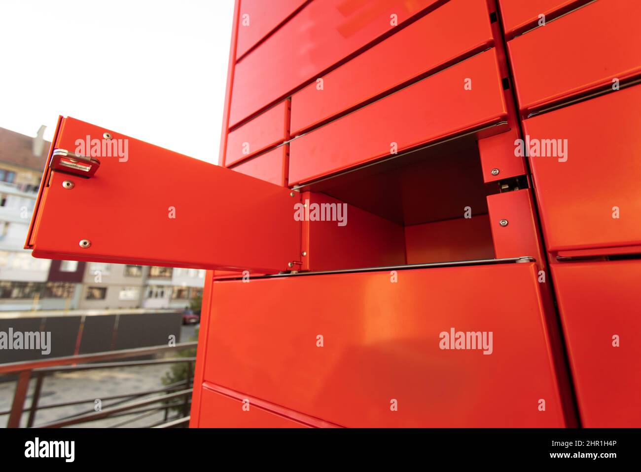 Modern postal automatic mail terminal with self service Stock Photo - Alamy