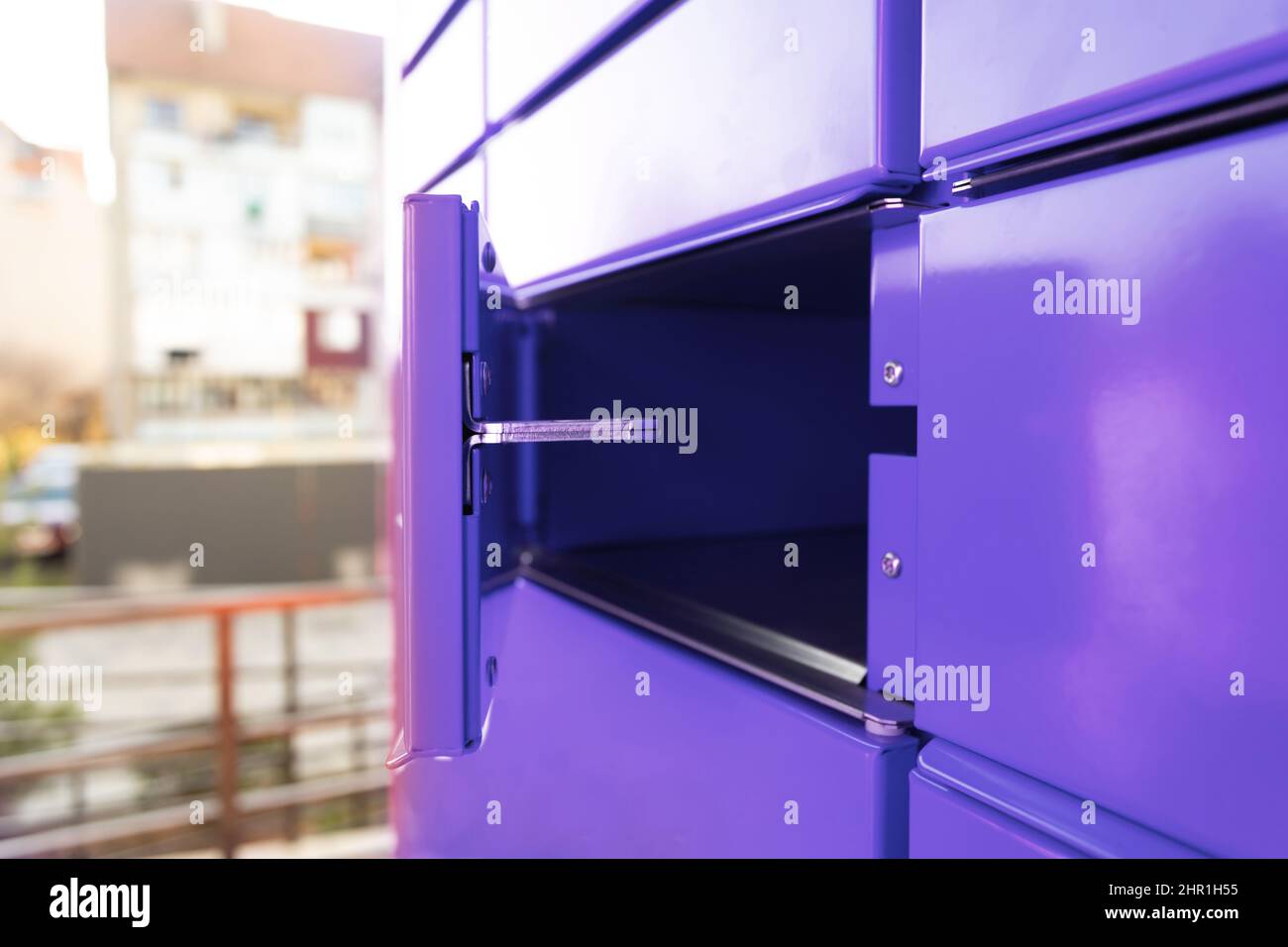 Modern postal automatic mail terminal with self service Stock Photo - Alamy