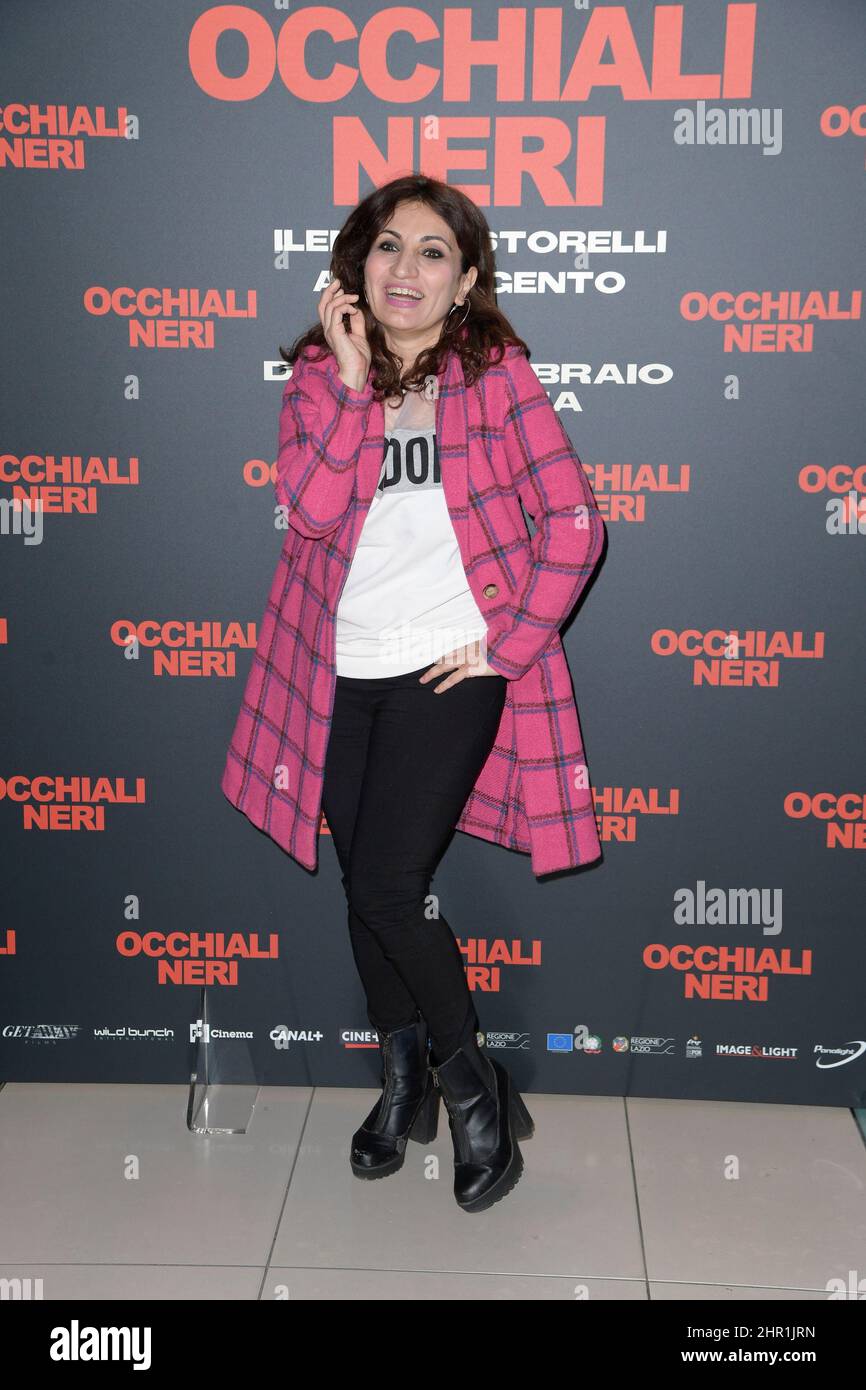 Paola Lavini attends the premiere of the movie Occhiali neri at the ...