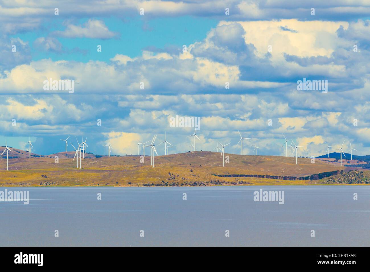 Lake George in New South Wales, Australia, seen from the Weereewa ...