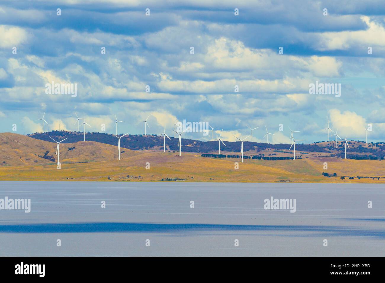 Lake George in New South Wales, Australia, seen from the Weereewa ...
