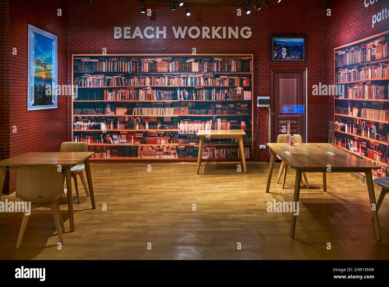 Reading room and relaxing area inside Central Festival shopping mall ...