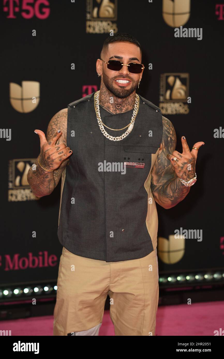 Miami, FL, USA. 24th Feb, 2022. Jay Maly at Univision's 34th Premio Lo ...