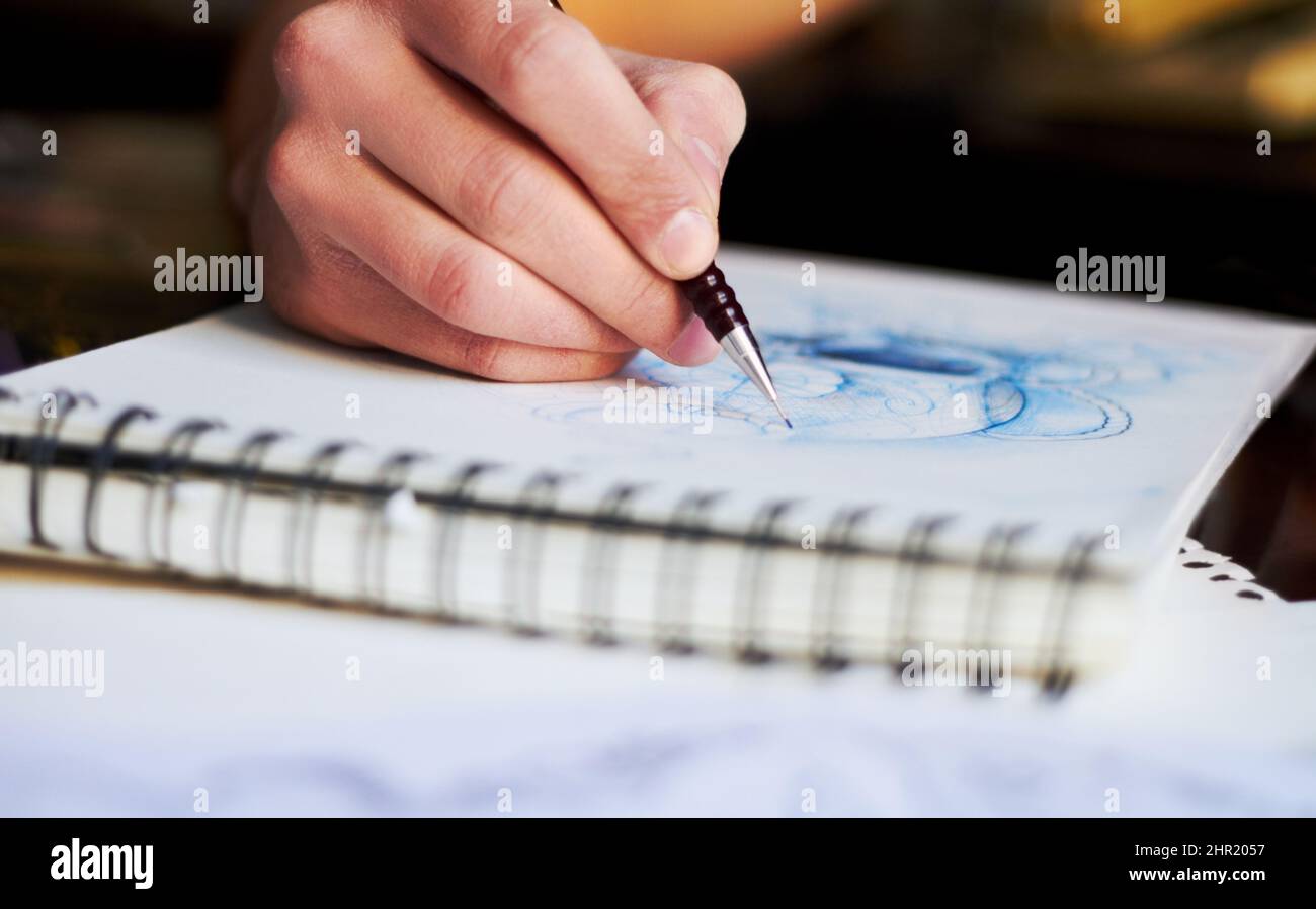 Getting lost in creativity. A close up of a tattoo artists latest ...