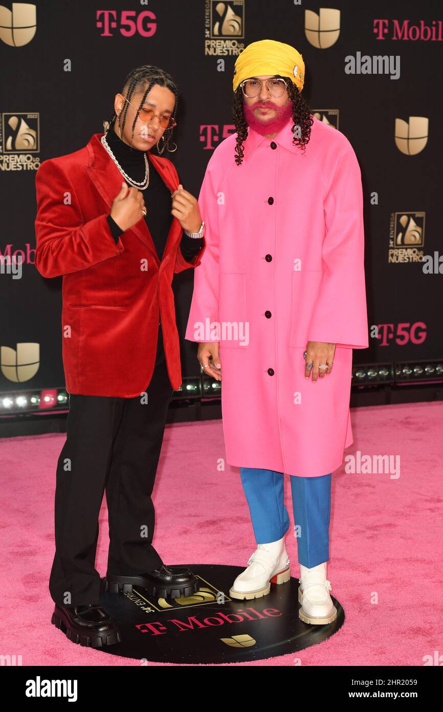 Miami, FL, USA. 24th Feb, 2022. D'melo Ninow and Dulce Como Candy at ...