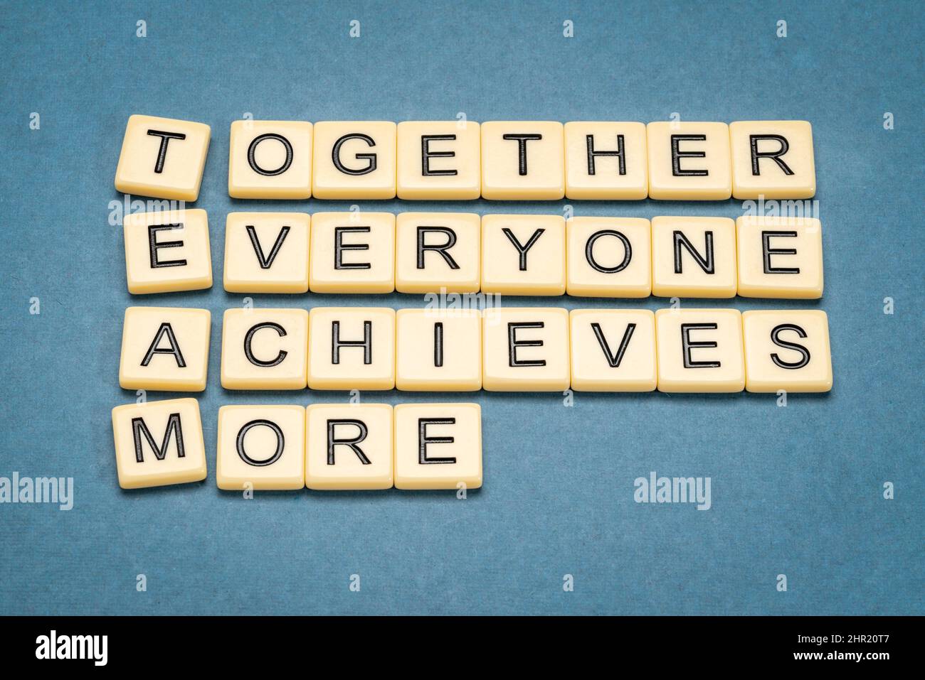TEAM acronym (together everyone achieves more), teamwork motivation ...