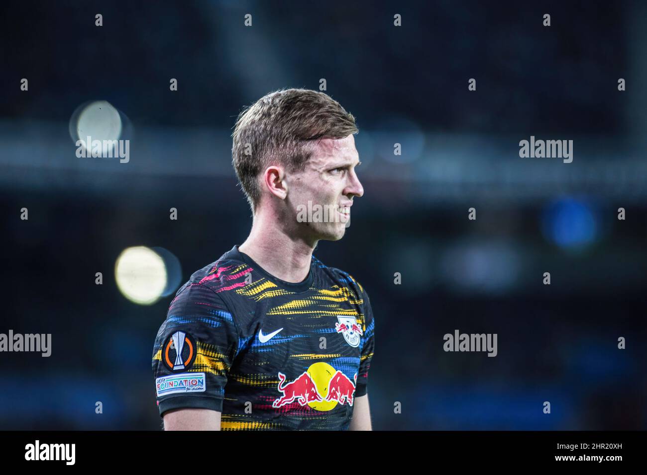 Dani Olmo of RB Leipzig seen during the UEFA Europa League match ...