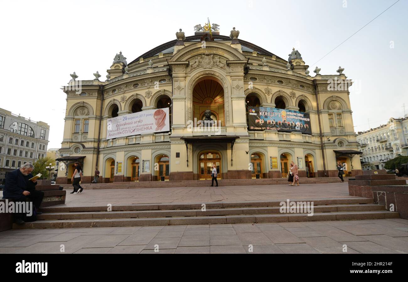 The National Opera of Ukraine building in Kyiv, Ukraine Stock Photo - Alamy