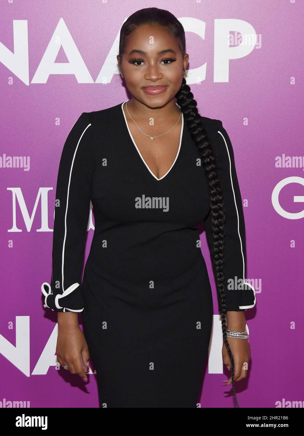 Layla Crawford Arrives At The 53rd Naacp Image Awards Nominees Reception Held At The Beverly