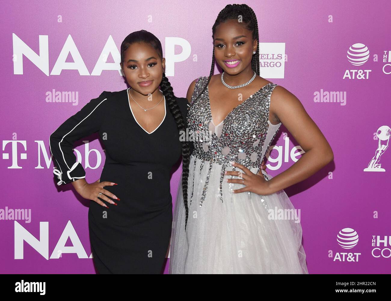 (L-R) Layla Crawford and Danielle Lawson arrives at the 53rd NAACP ...