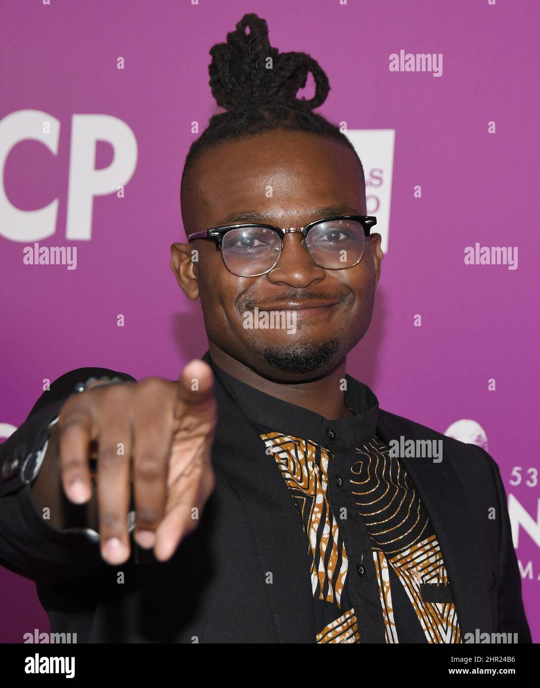 Wisdom Cole arrives at the 53rd NAACP Image Awards Nominees Reception ...