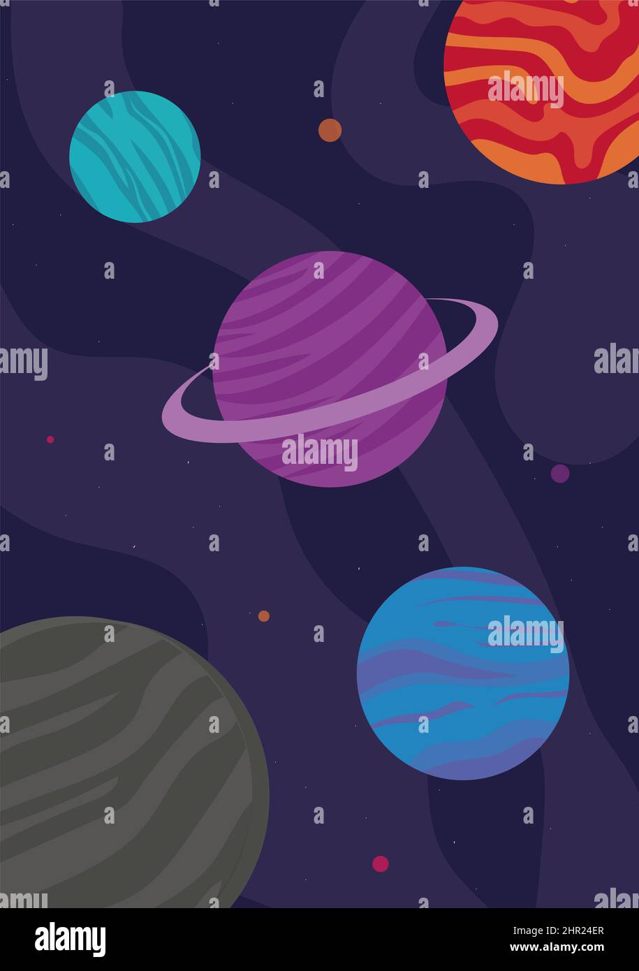 Collection of planets Stock Photo - Alamy