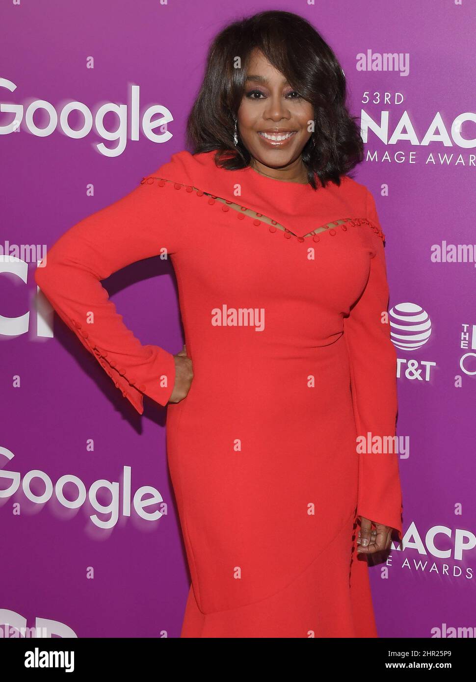 Deborah Riley Draper arrives at the 53rd NAACP Image Awards Nominees ...