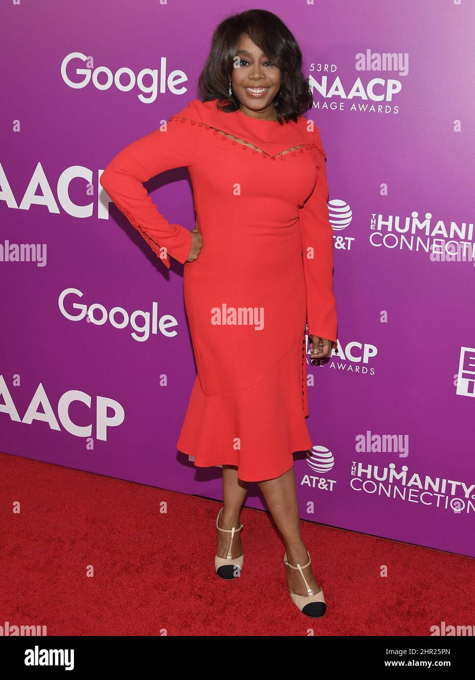 Deborah Riley Draper arrives at the 53rd NAACP Image Awards Nominees ...