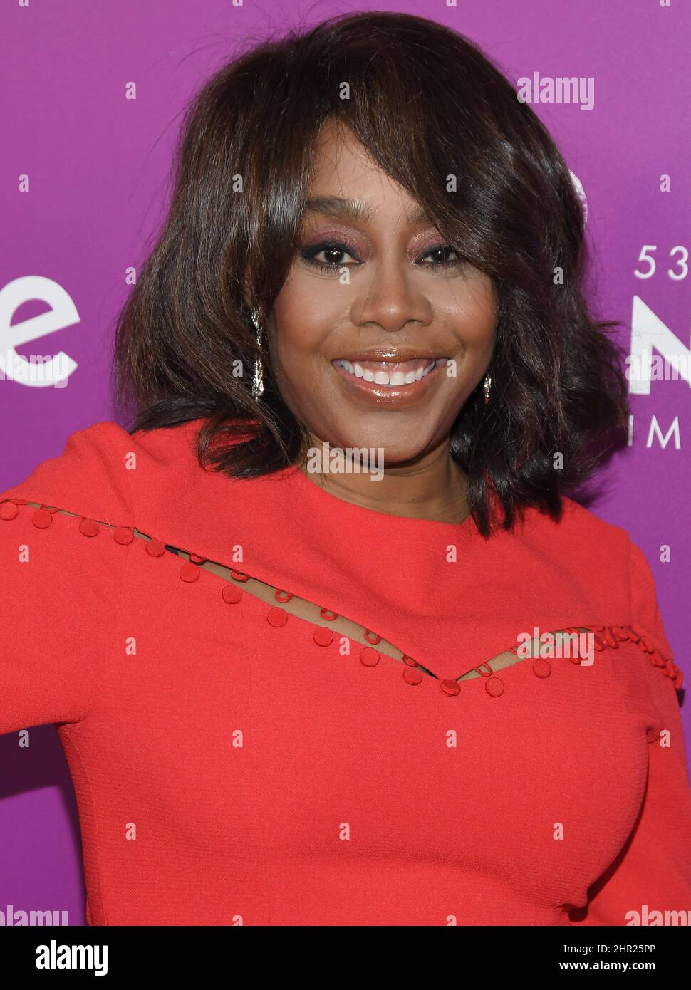 Deborah Riley Draper arrives at the 53rd NAACP Image Awards Nominees ...