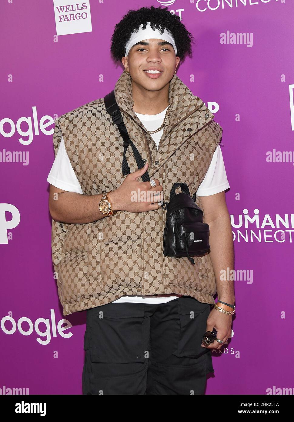 Los Angeles, USA. 24th Feb, 2022. La'Ron Hines arrives at the 53rd ...