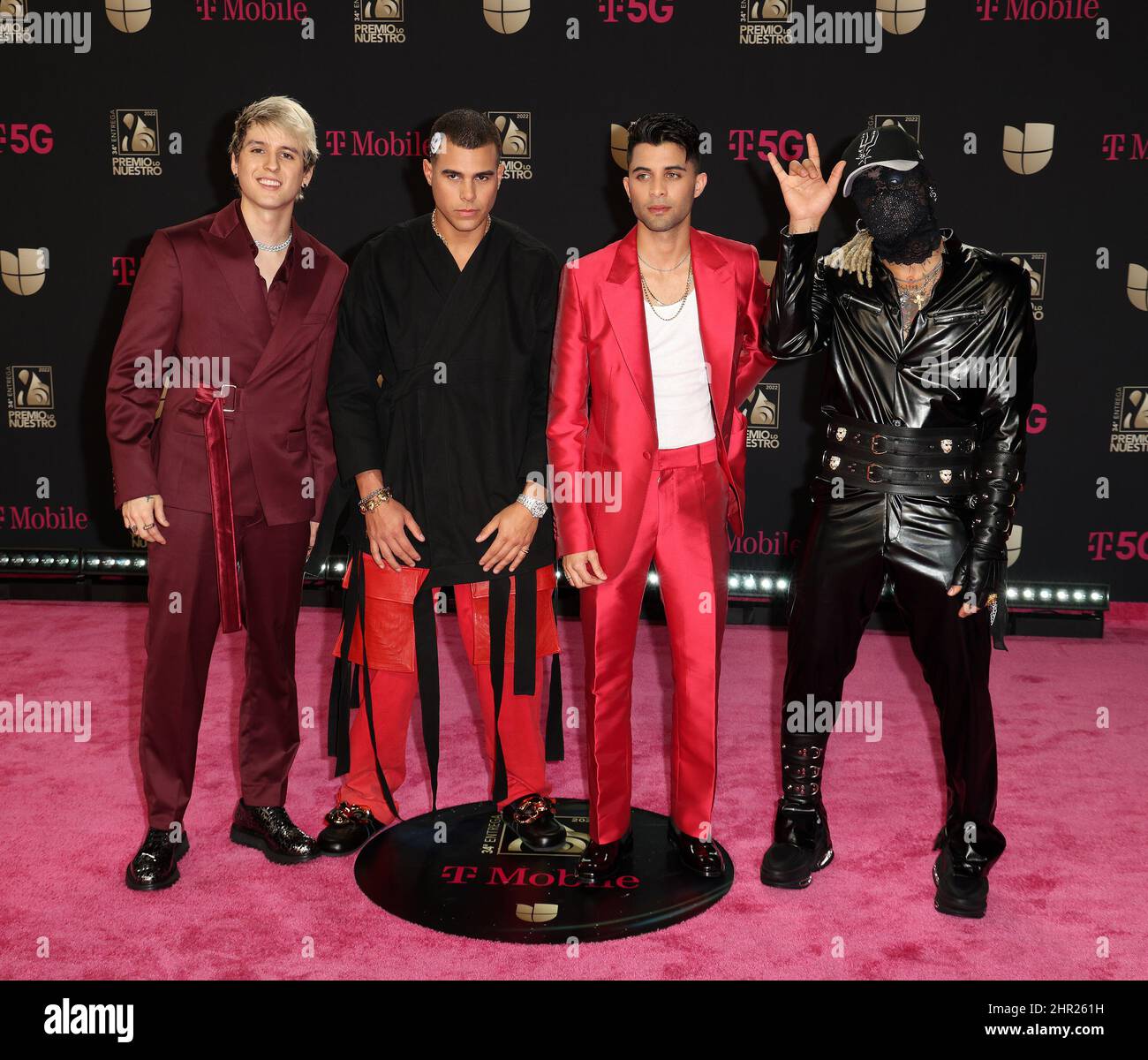 MIAMI, FLORIDA - FEBRUARY 24: CNCO attend Univision's 34th Edition Of ...