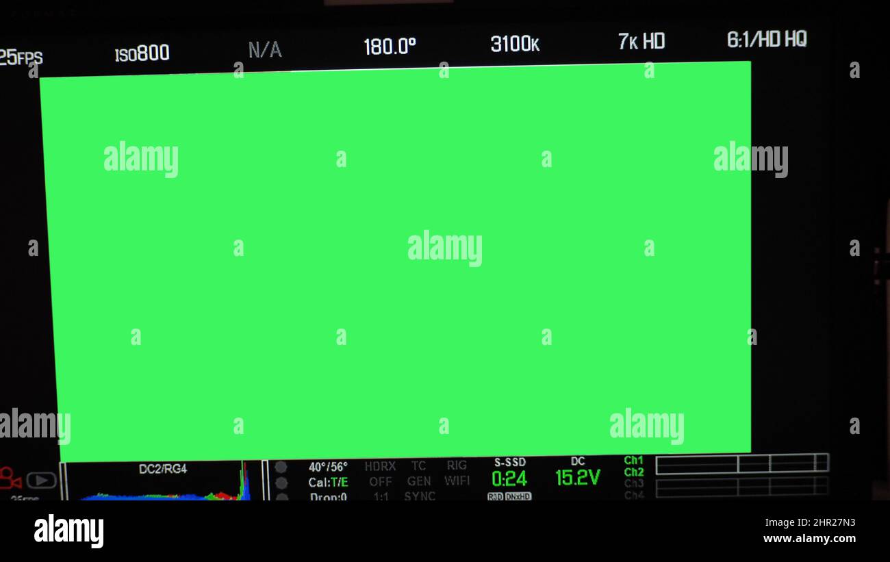 Video recording interface. VDO production recording camera viewfinder ...