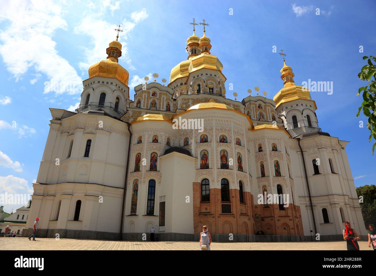 Ukraine, Kiev city, Uspensky cathedral, part of the Kiev cave monastery ...