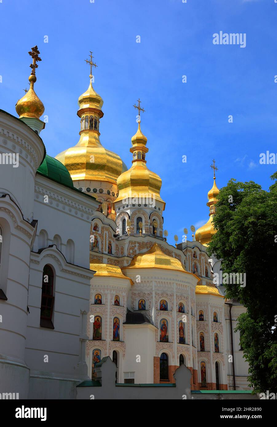 Ukraine, Kiev city, Uspensky cathedral, part of the Kiev cave monastery ...