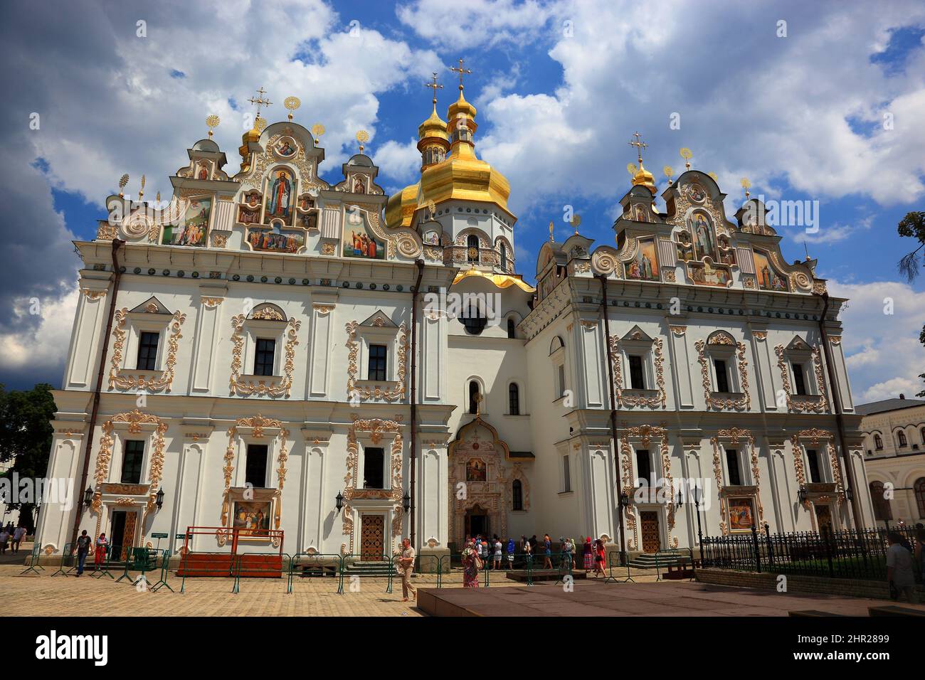 Ukraine, Kiev city, Uspensky cathedral, part of the monastery complex ...