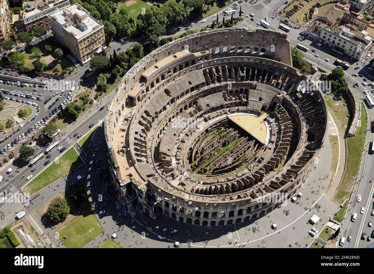 Italy, Lazio, Rome, aerial view, the colosseum Stock Photo - Alamy