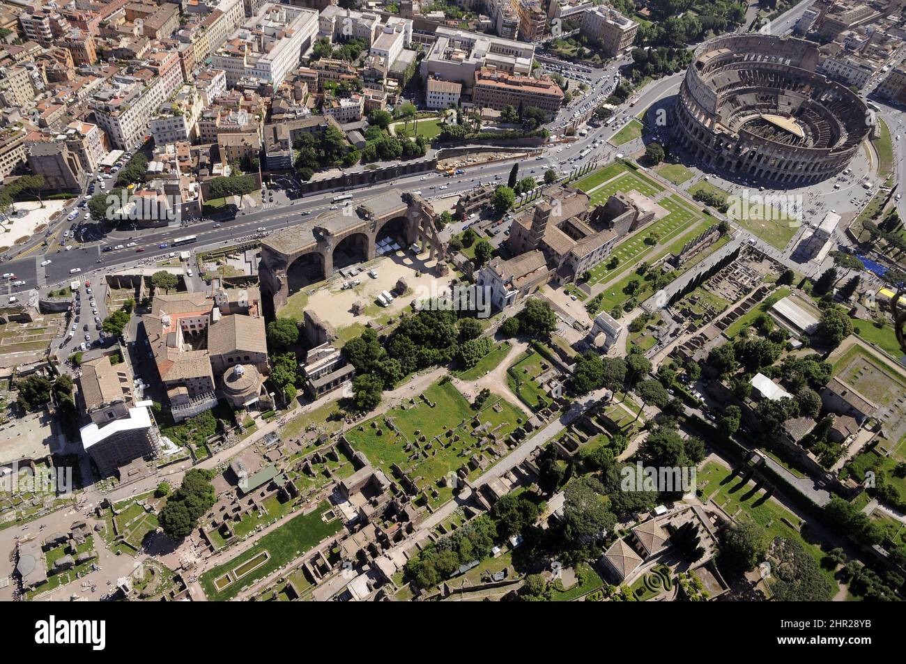 Aerial images coliseum hi-res stock photography and images - Alamy