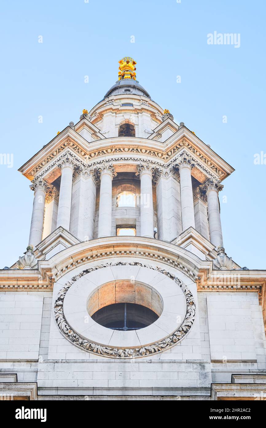 Pinnacle of St Paul's cathedral, City of London, England Stock Photo ...