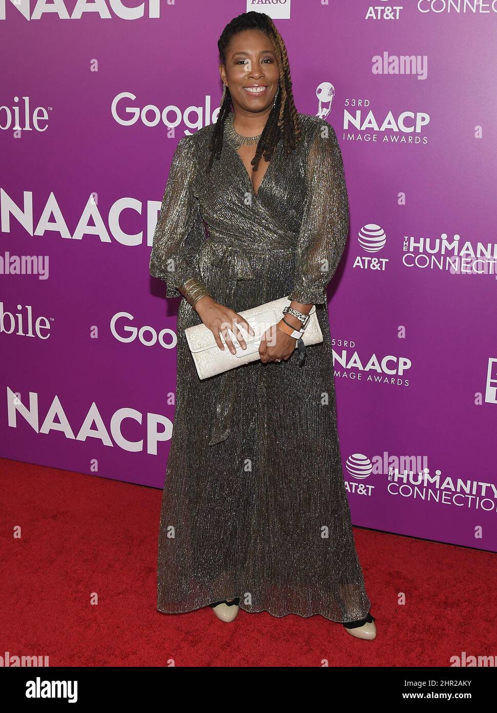 Daheli Hall arrives at the 53rd NAACP Image Awards Nominees Reception ...