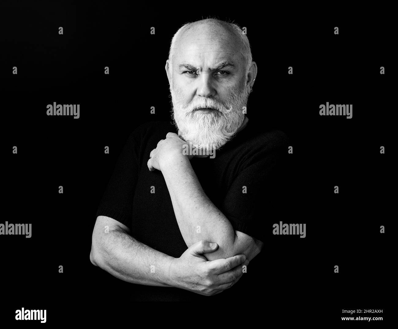 Senior, Golden age. Attractive serious middle aged man Stock Photo - Alamy