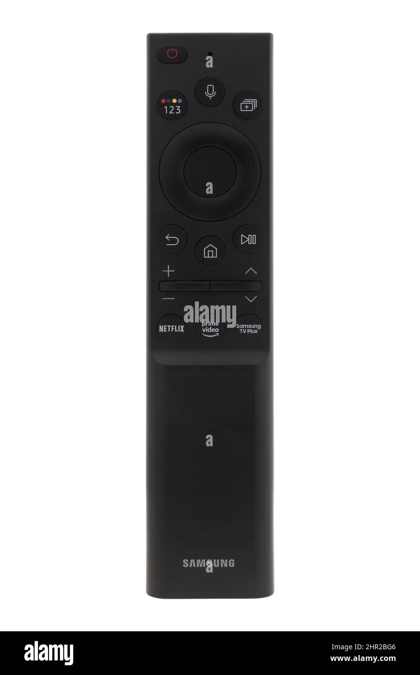 Samsung BN59-01357B smart tv eco remote control on white background ...