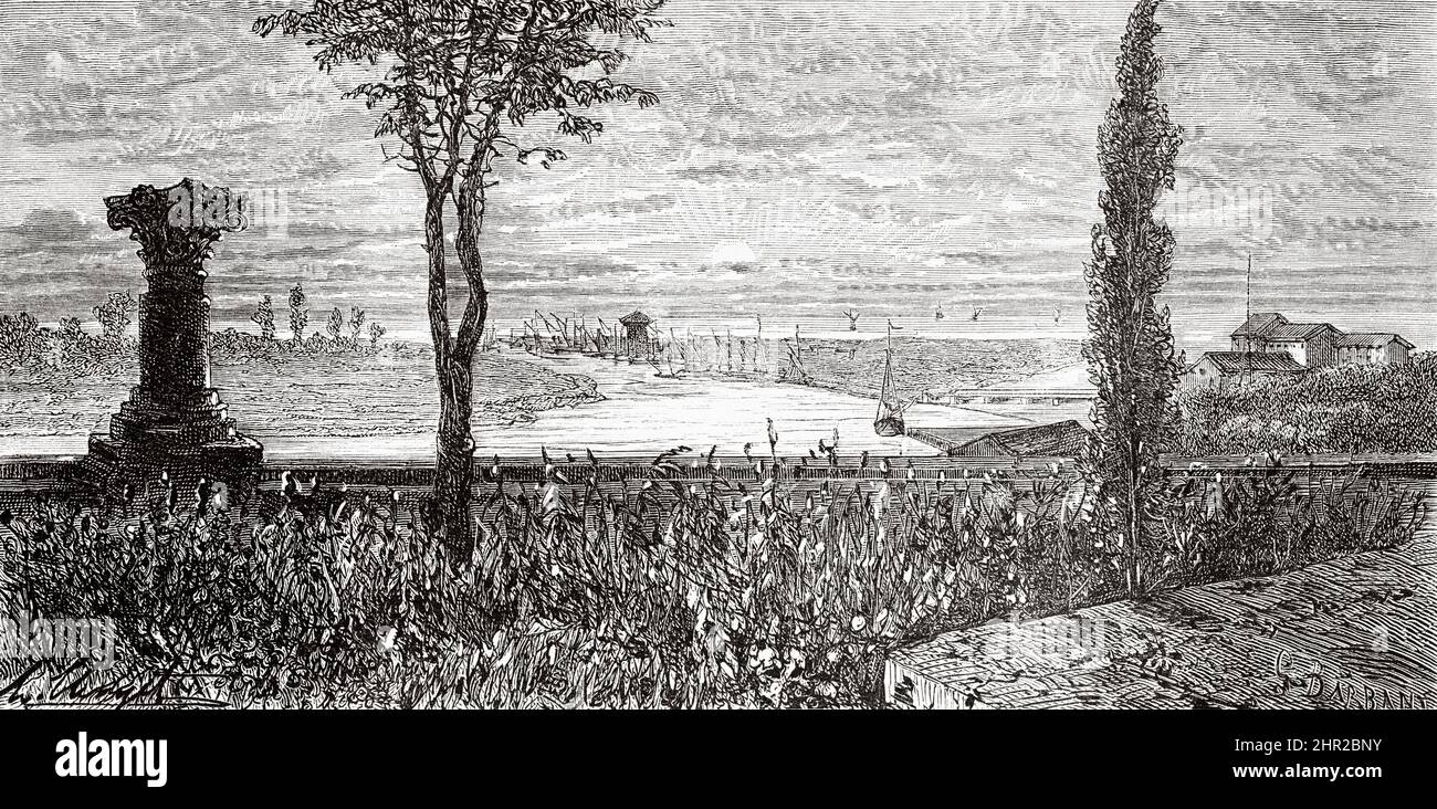 Harbor seaport port 1800s hi-res stock photography and images - Alamy