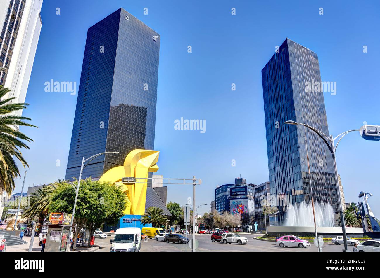 Mexico City, Paseo de la Reforma district Stock Photo - Alamy
