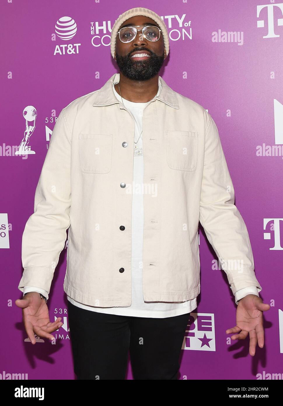 Isaac Yowman arrives at the 53rd NAACP Image Awards Nominees Reception ...