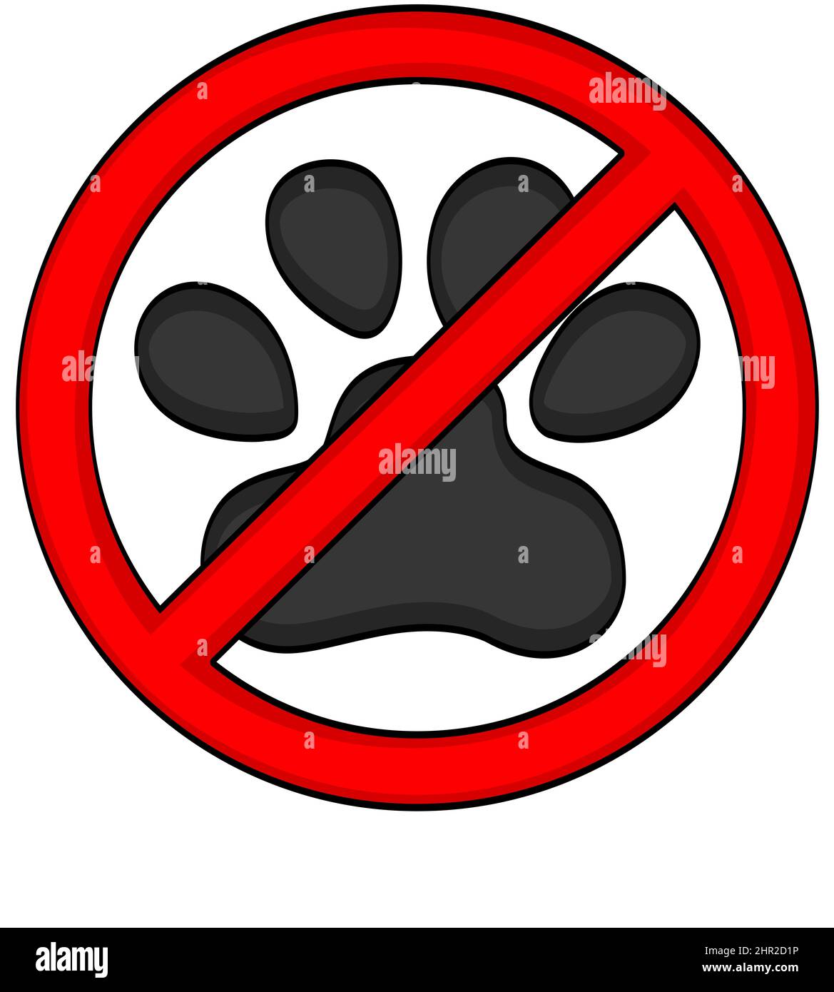 Not allowing pets prohibiting sign for animals, forbidden animals icon ...
