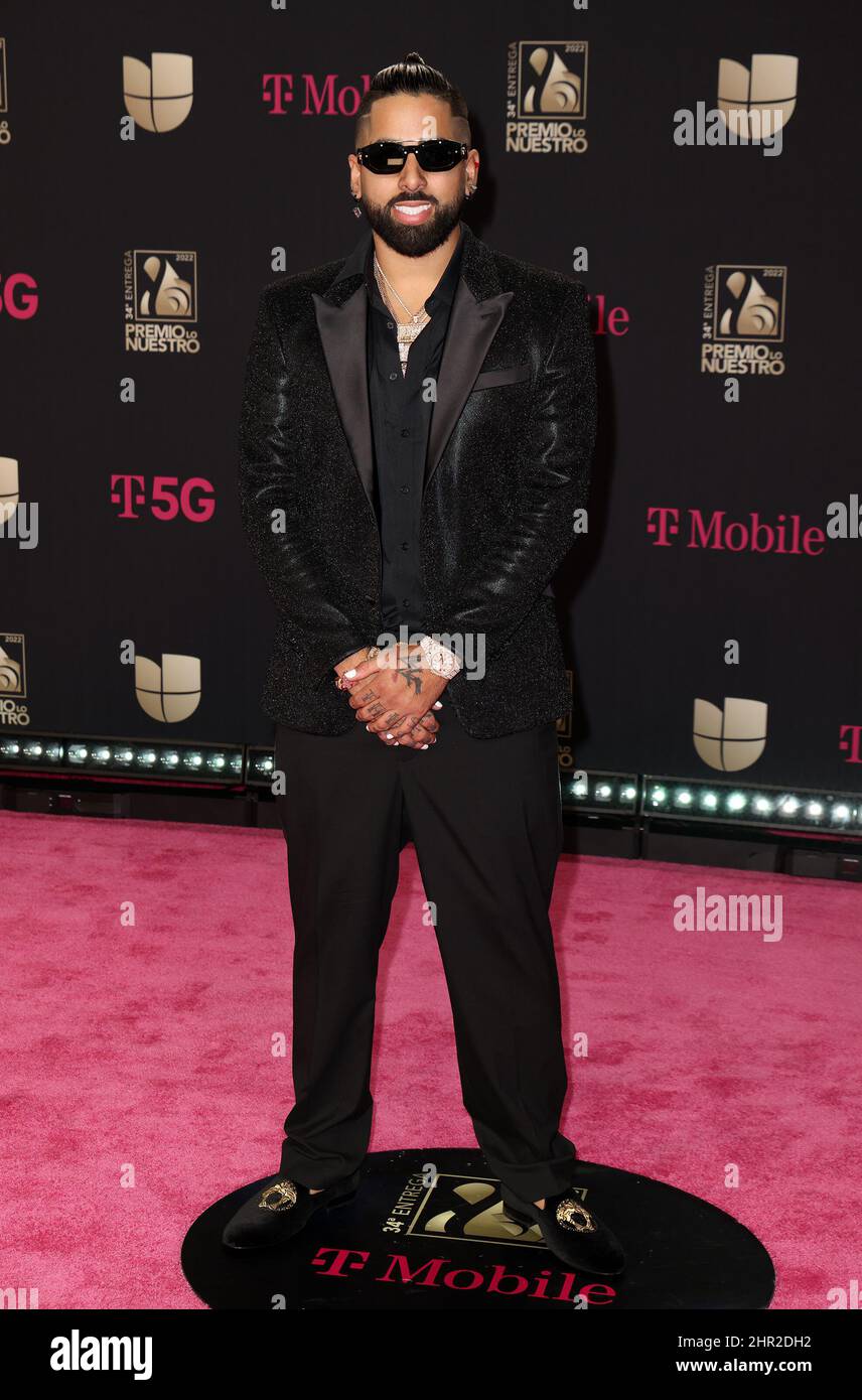 MIAMI, FLORIDA - FEBRUARY 24: DJ Luian attends Univision's 34th Edition ...