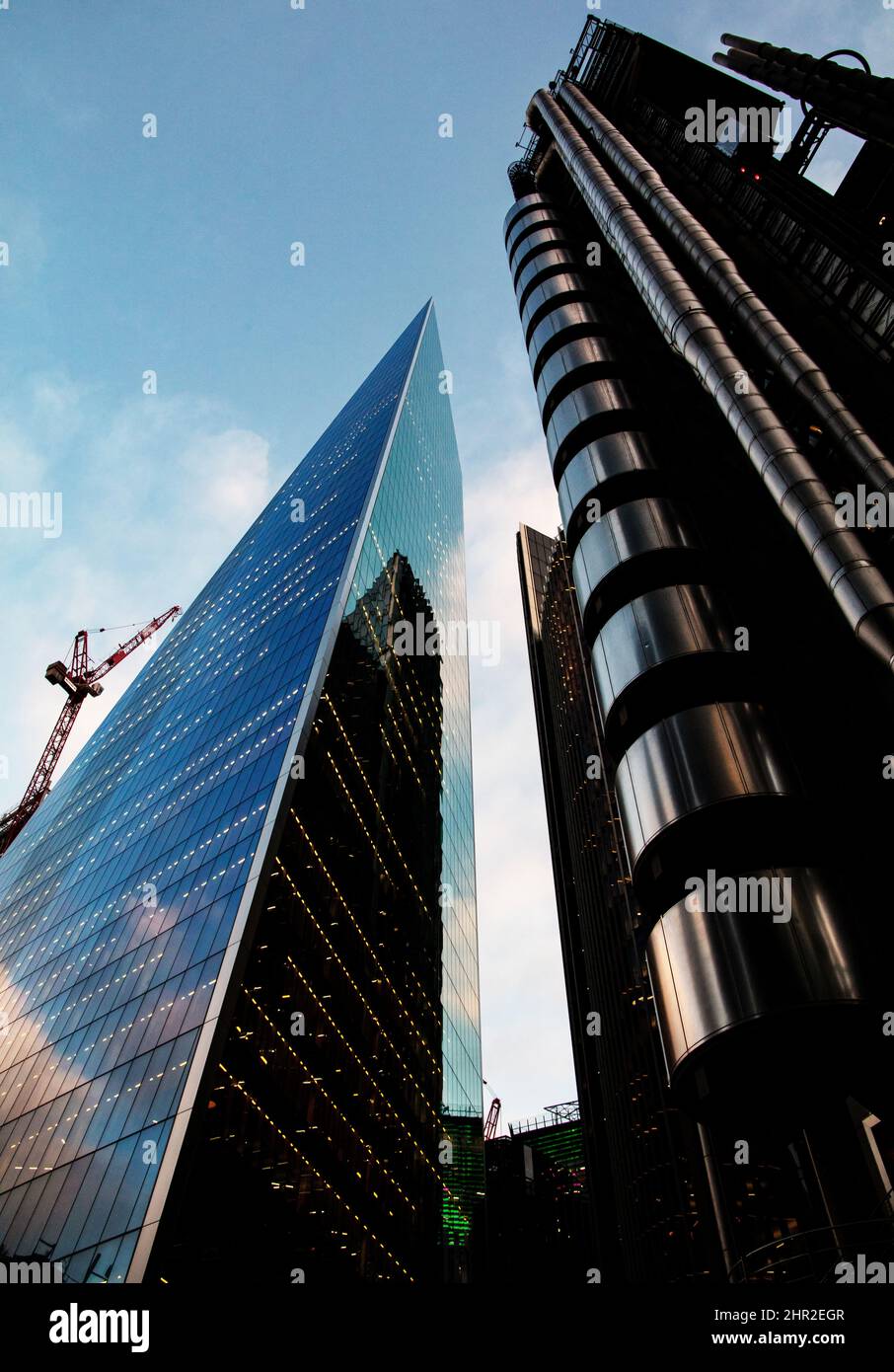 The Lloyd's Building, 1 Lime St, London; designed by Richard Rogers ...