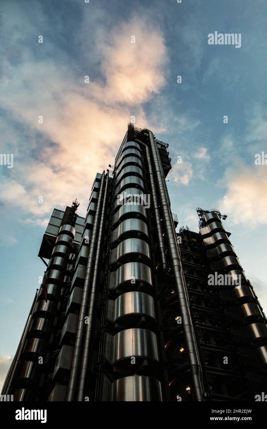 The Lloyd's Building, 1 Lime St, London; designed by Richard Rogers ...