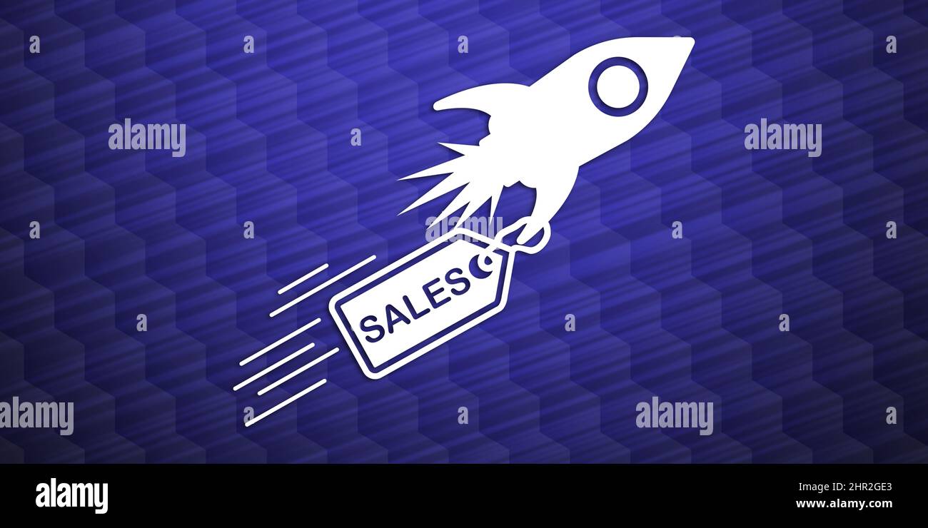 Illustration of a sales growth concept Stock Photo - Alamy