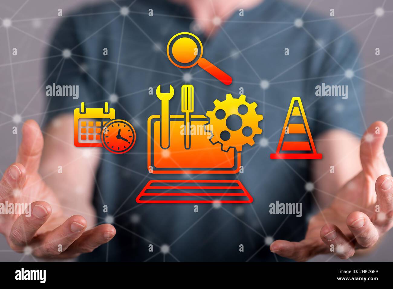 Maintenance system concept between hi-res stock photography and images ...