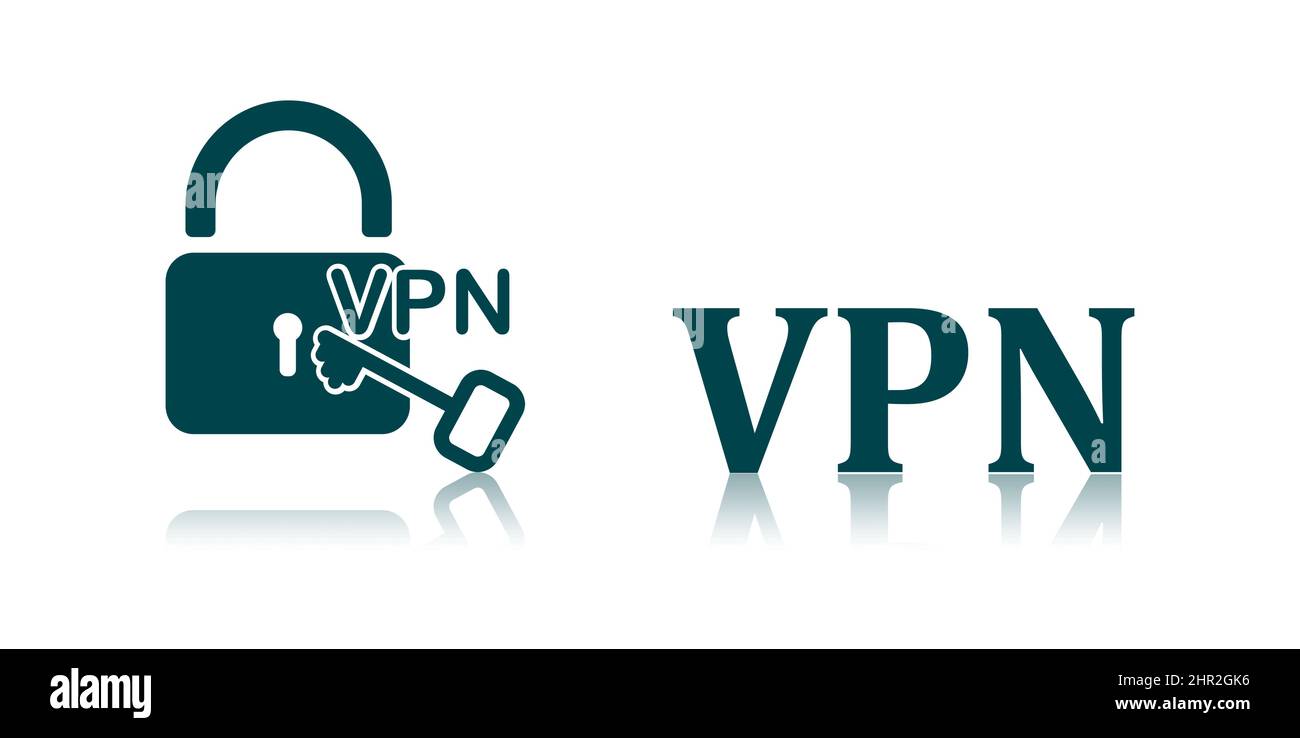 Illustration of a vpn concept Stock Photo - Alamy
