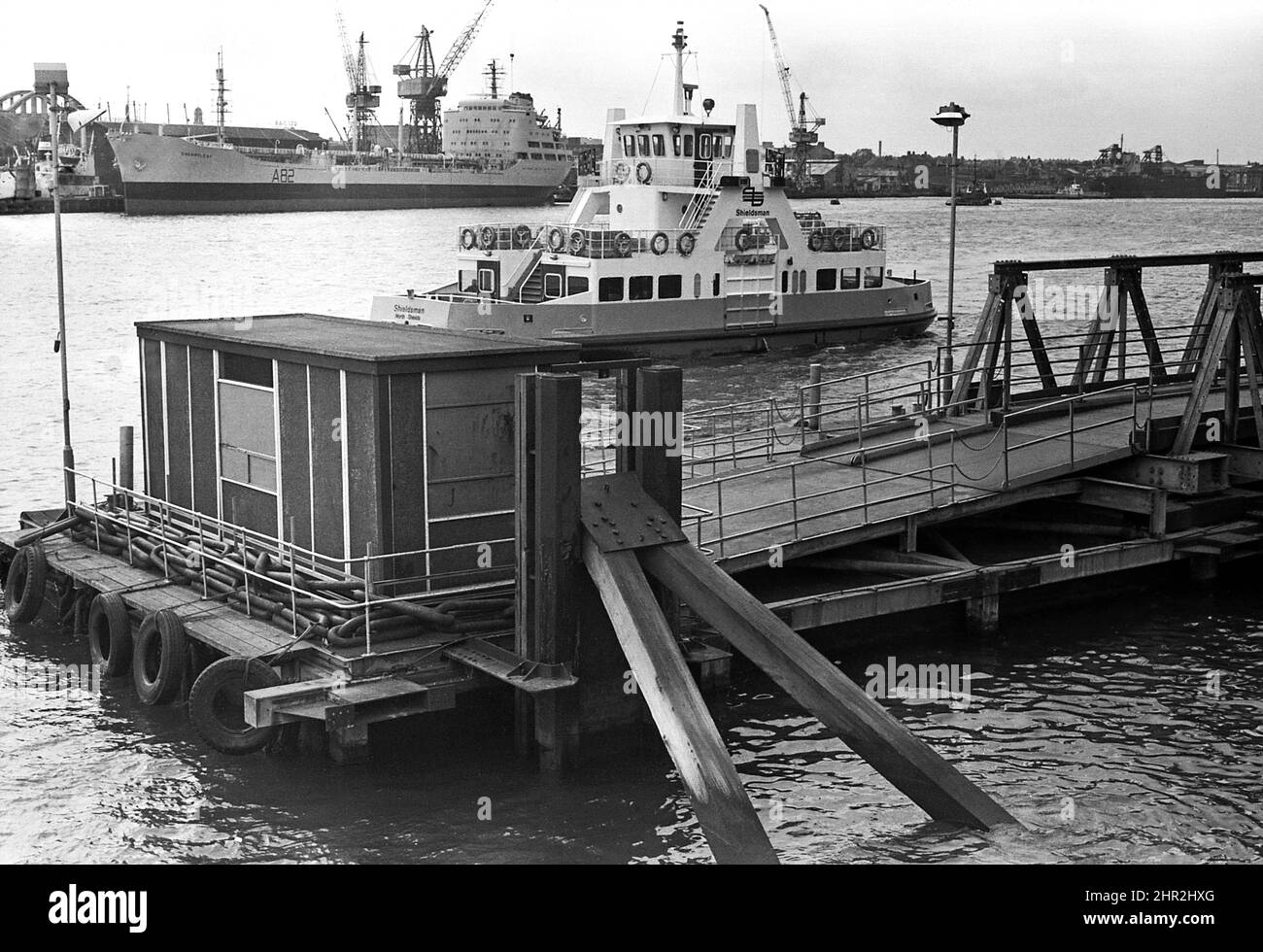 SHOT 124 North Shields ferry landing with the Shieldsman ferry and the ...