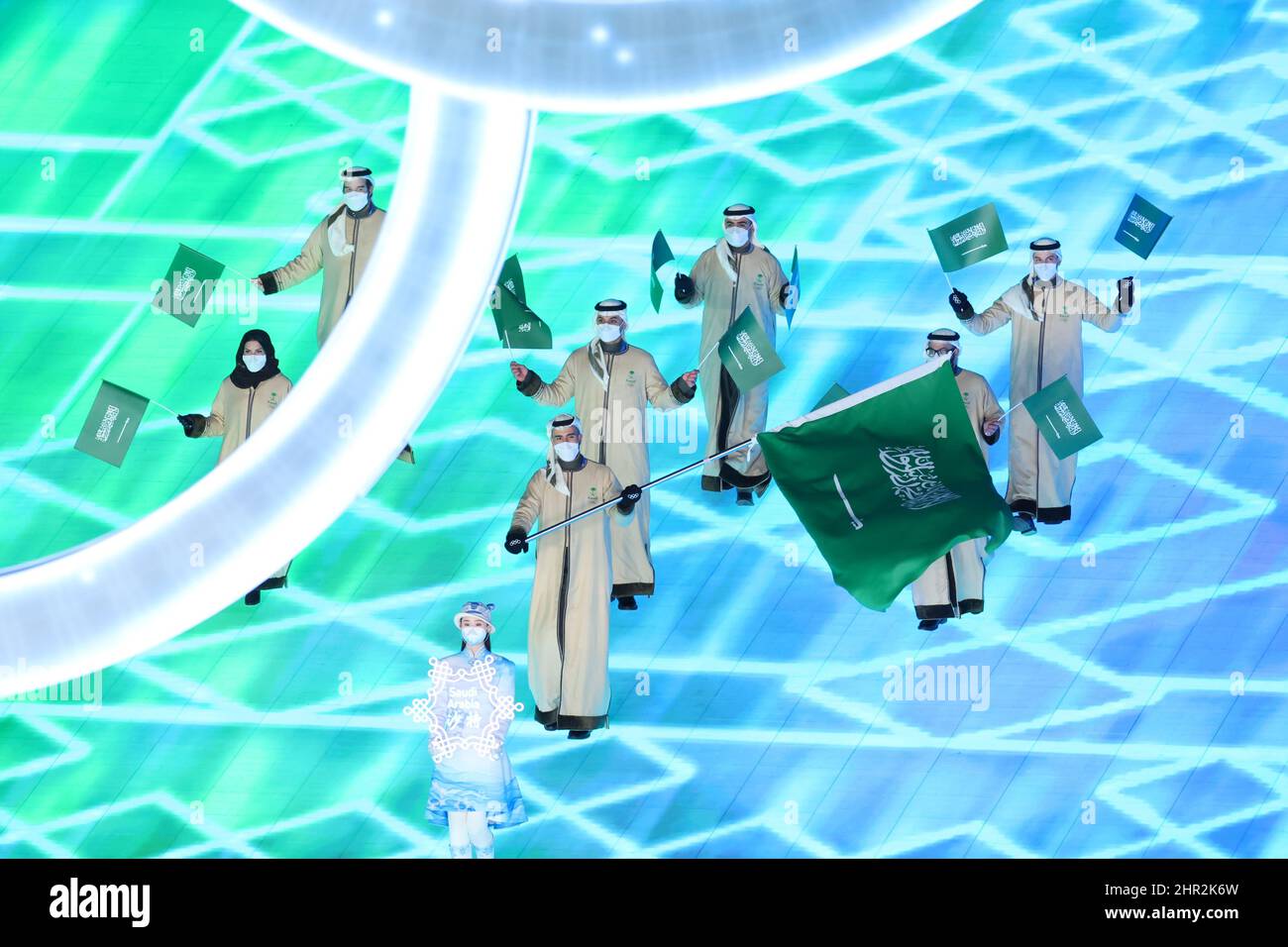 Saudi Arabia Delegation (KSA), FEBRUARY 4, 2022 : Beijing 2022 Olympic Winter Games Opening ...
