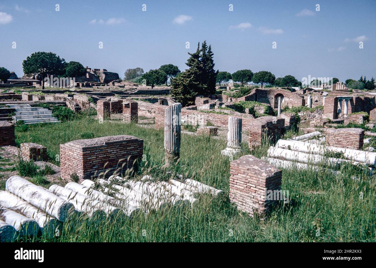 Ostia Antica - large archaeological site in progress, location of the ...