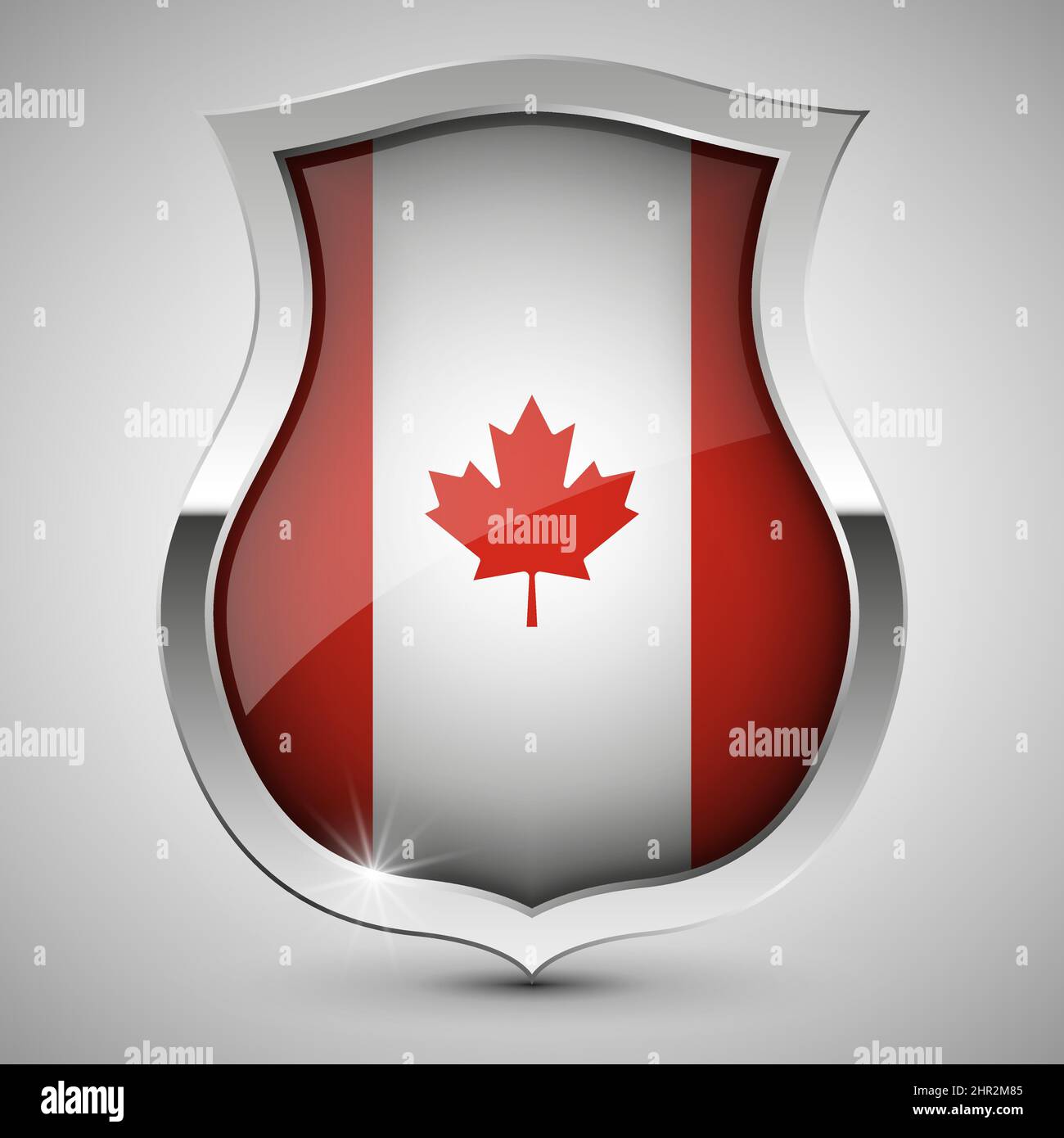 Canadian shield Stock Vector Images - Alamy