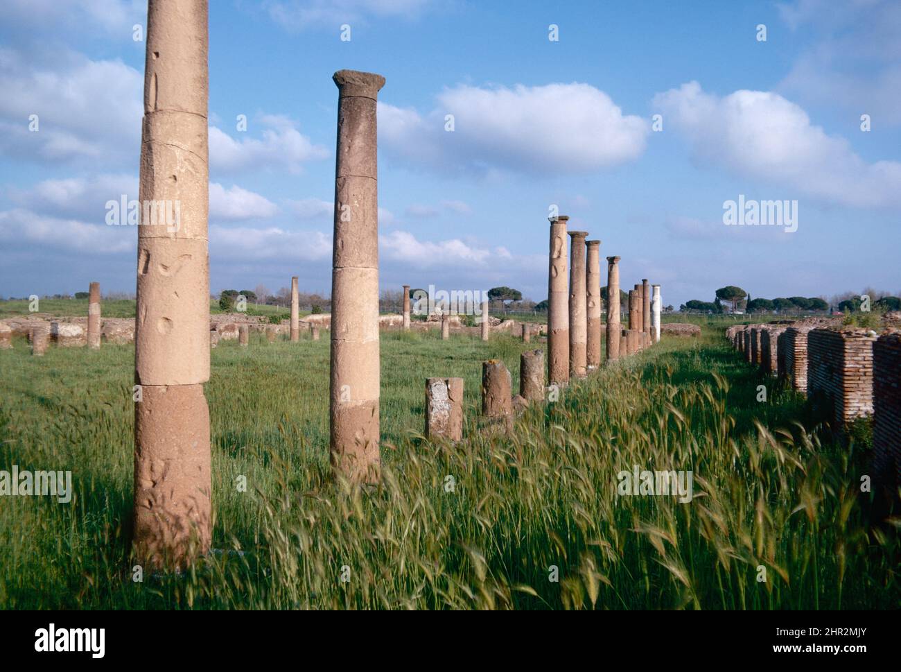 Ostia Antica - large archaeological site in progress, location of the ...