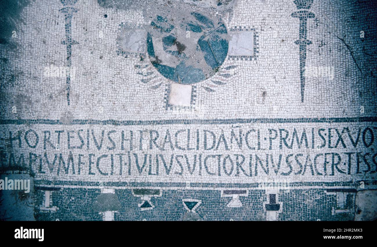 Ostia Antica - large archaeological site in progress, location of the ...