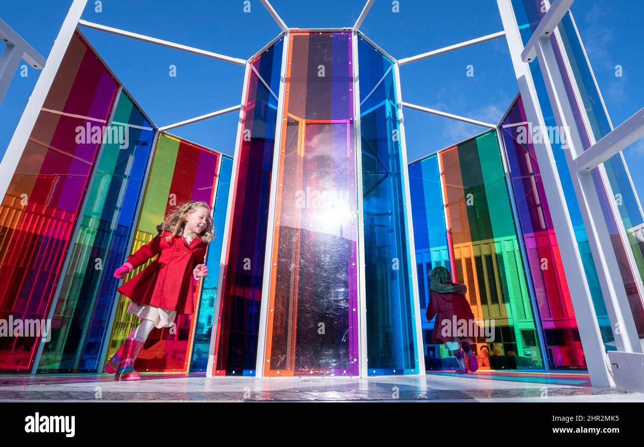 Esther Turner interacts with art installation 'Her Hymn to the Big ...