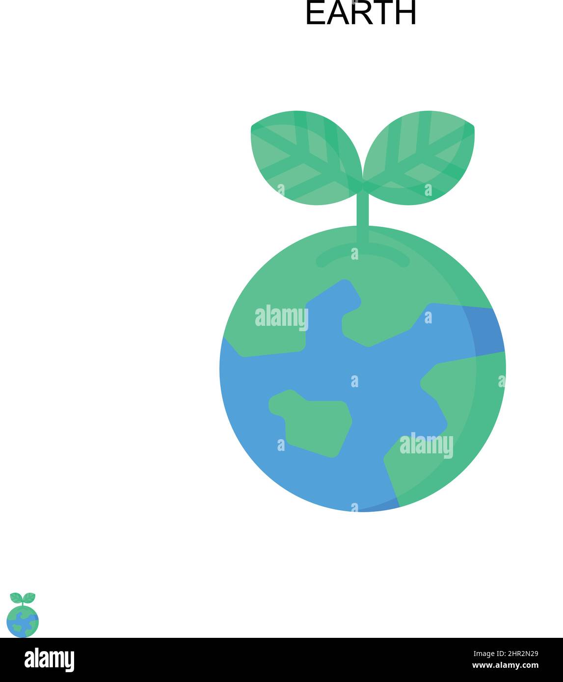 Earth Simple vector icon. Illustration symbol design template for web ...