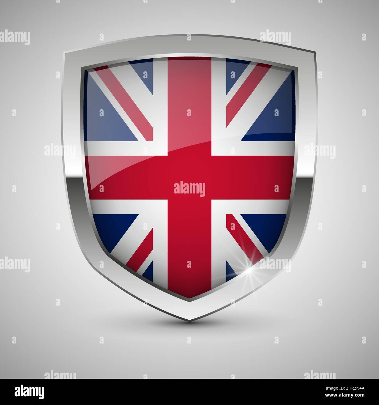 EPS10 Vector Patriotic shield with flag of England. An element of ...
